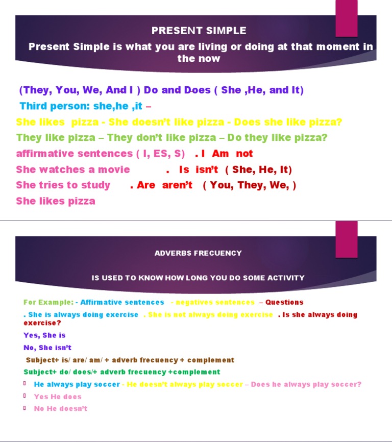 Understanding Present Simple Tense | PDF | Language Arts & Discipline ...