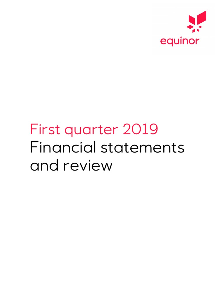 First Quarter 2019: Financial Statements and Review | PDF | Equity ...