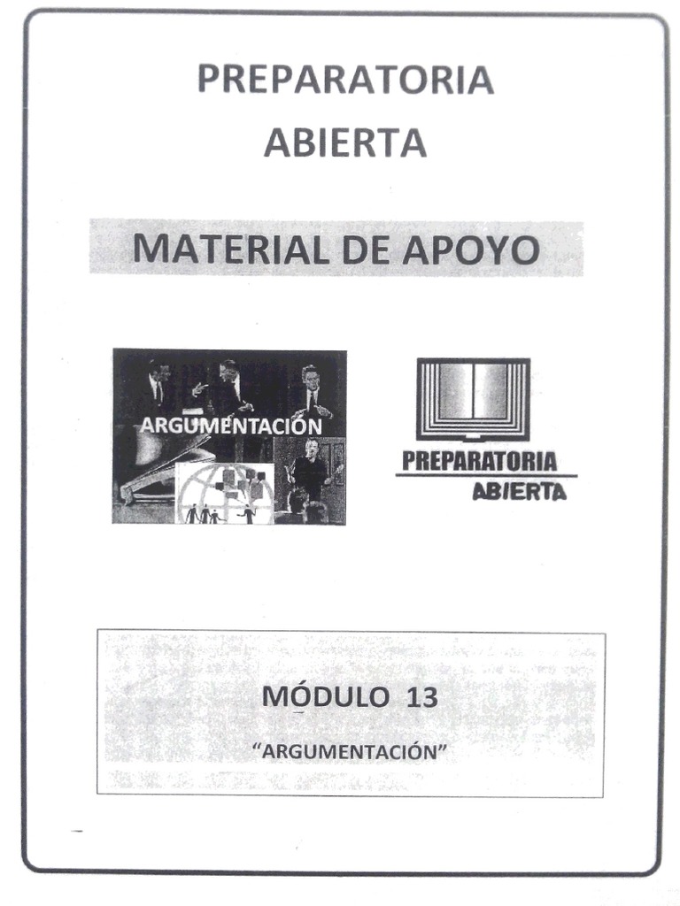 Modulo 13 ARGUMENTACION PDF | PDF