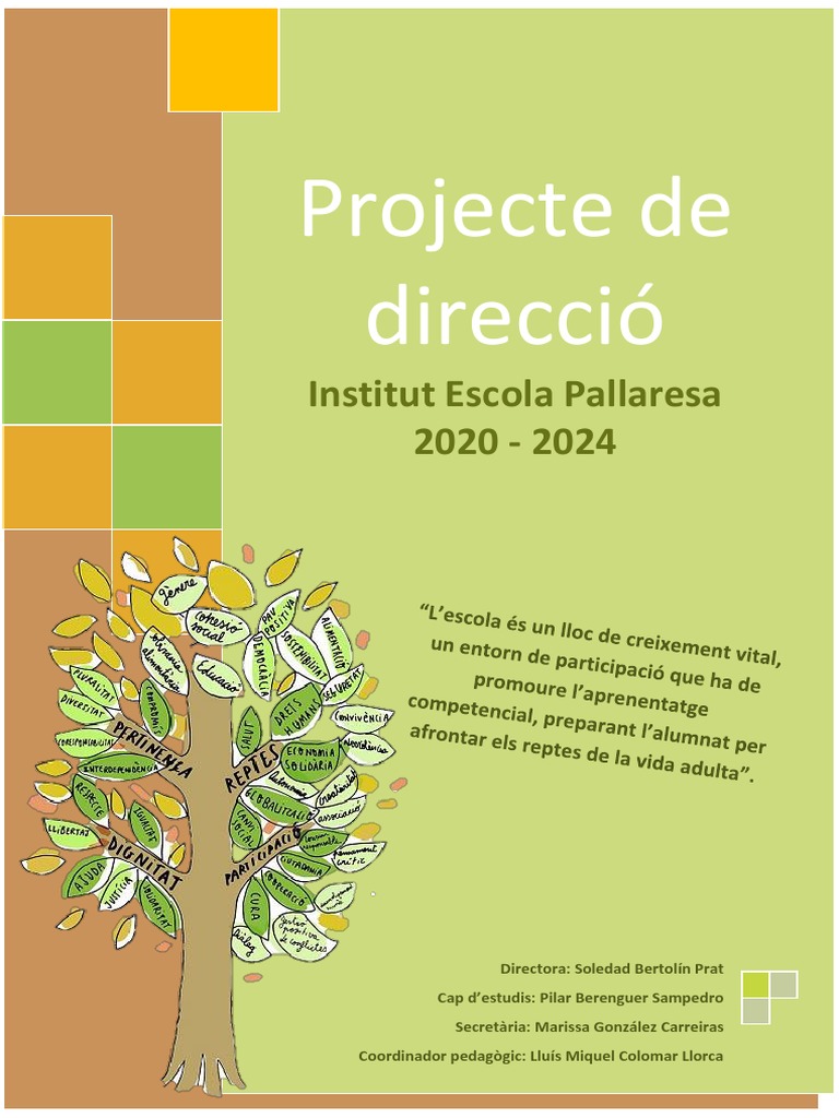 Projecte de Direcció 2020-2024 | PDF