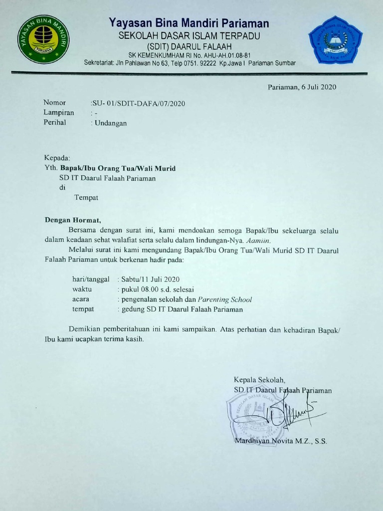 Undangan Parenting PDF | PDF