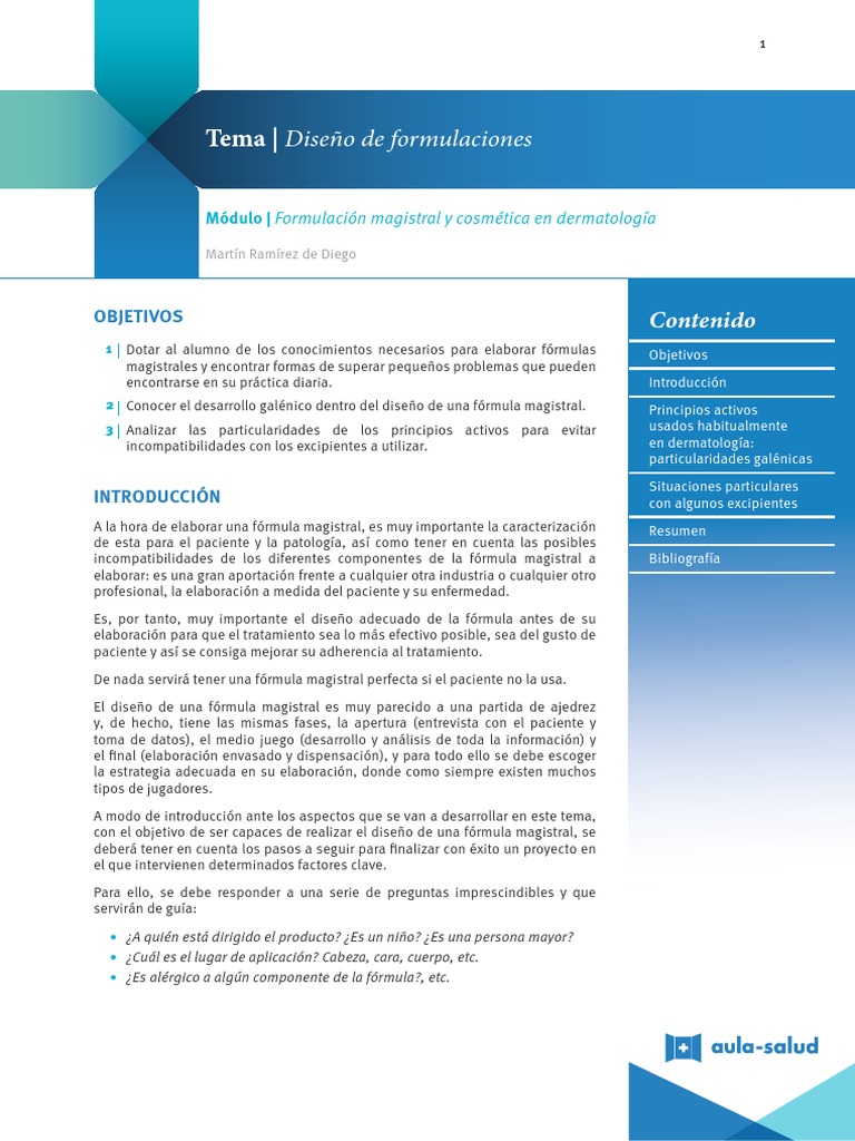 DERMA FARMA M6 T7 Diseño de Formulaciones | PDF | Diseño | Solubilidad