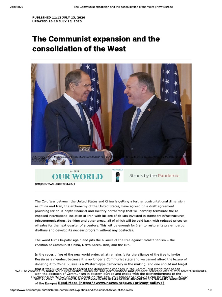 The Communist Expansion and The Consolidation of The West - New Europe ...
