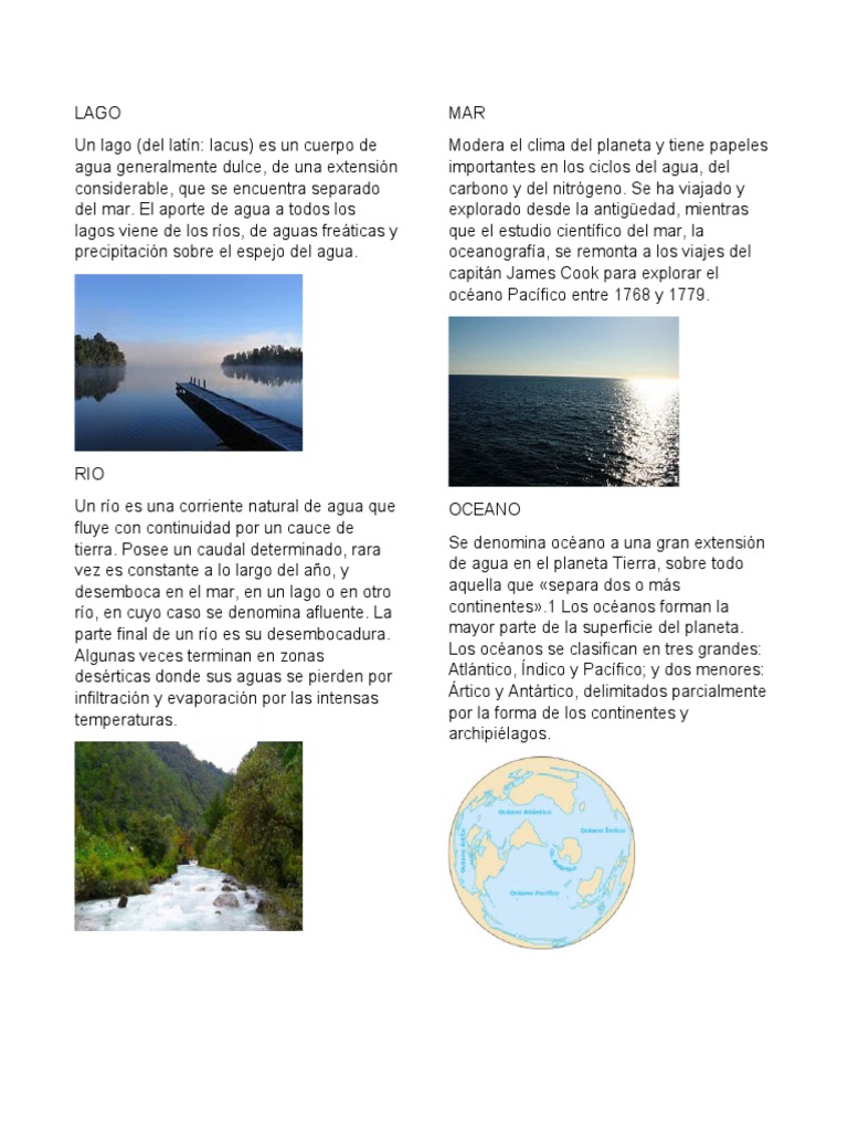 Geografía: Elementos Naturales y Humanos | PDF | Río | Desierto