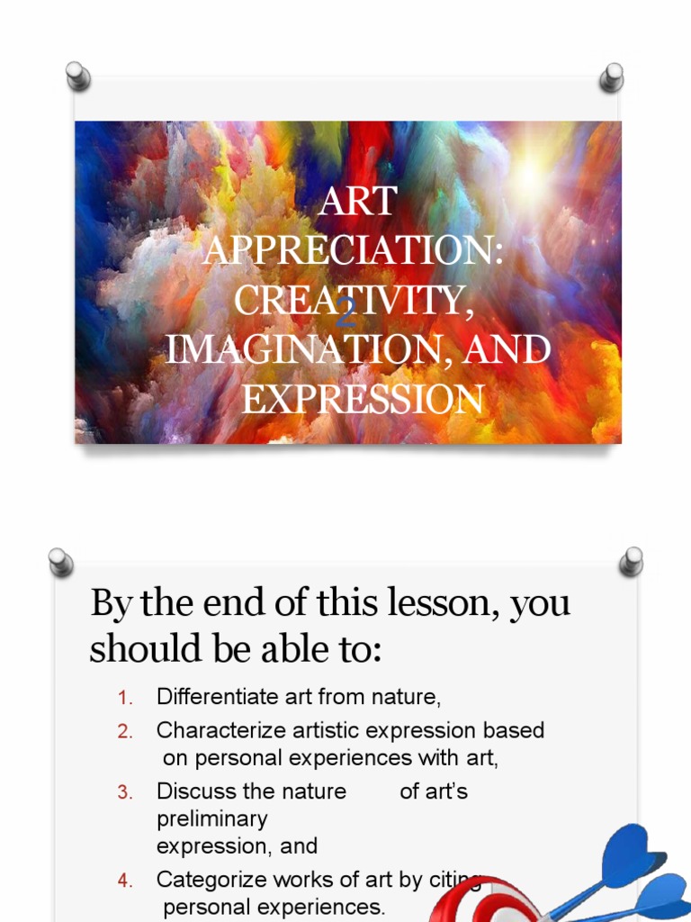 ART Appreciation: Creativity, Imagination, and Expression | PDF | Imagination | Computer ...