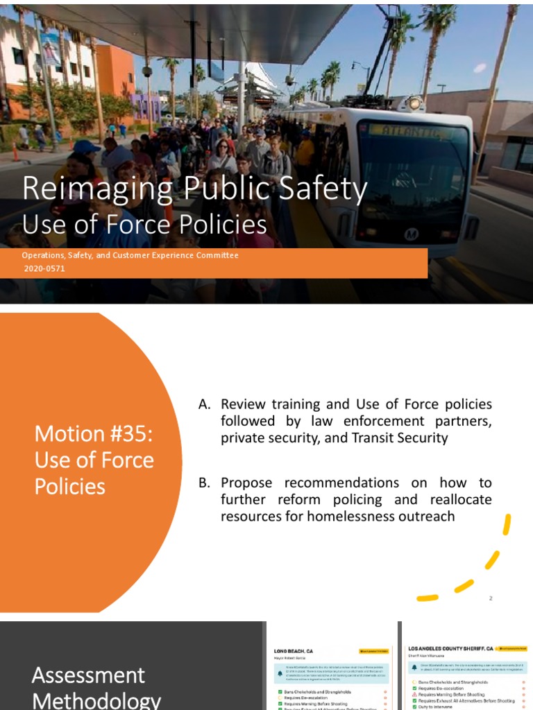 Reimaging Public Safety: Use of Force Policies | PDF | Security Guard ...