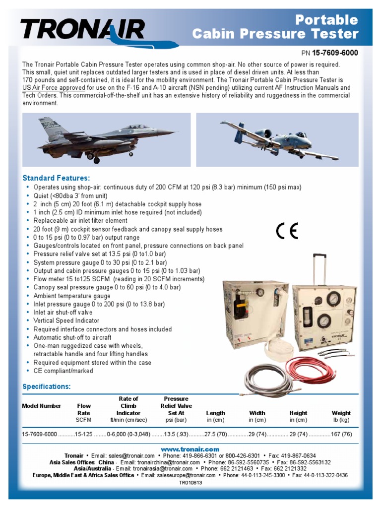 Portable Cabin Pressure Test Unit M | PDF | Pressure Measurement | Pressure