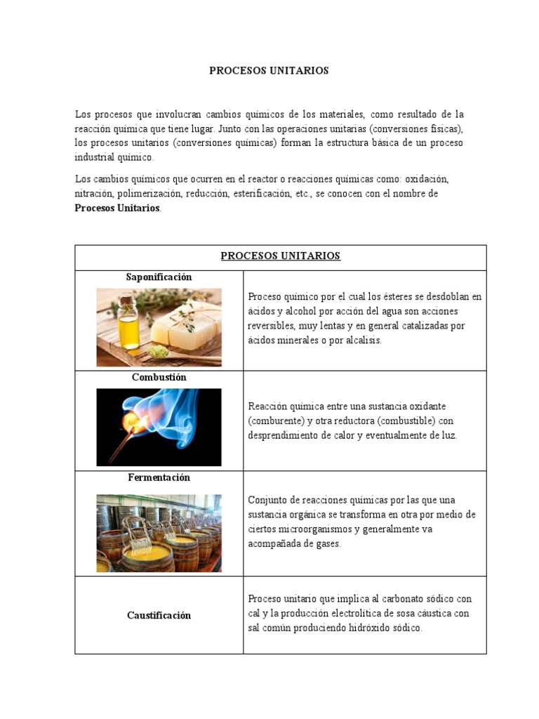 Procesos Unitarios y Operaciones Unitarias 1 | PDF | Fermentación ...