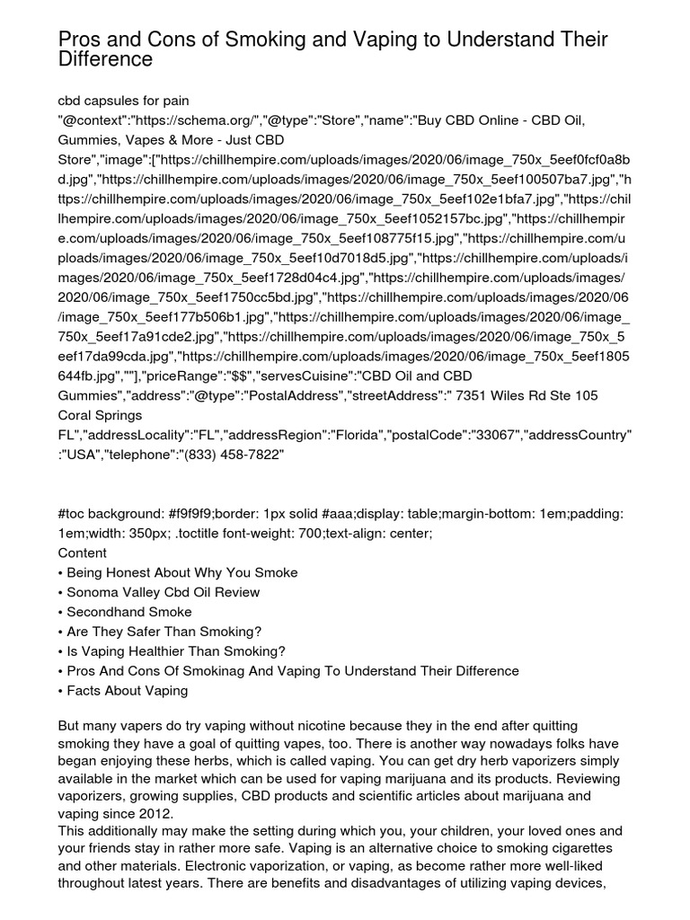 Pros and Cons of Smoking and Vaping To Understand Their Differencehnioe ...