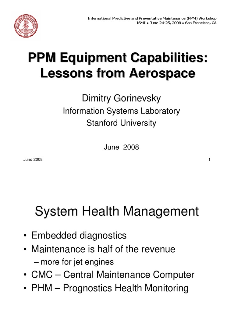PPM Equipment Capabilities: Lessons From Aerospace | PDF | Aircraft ...