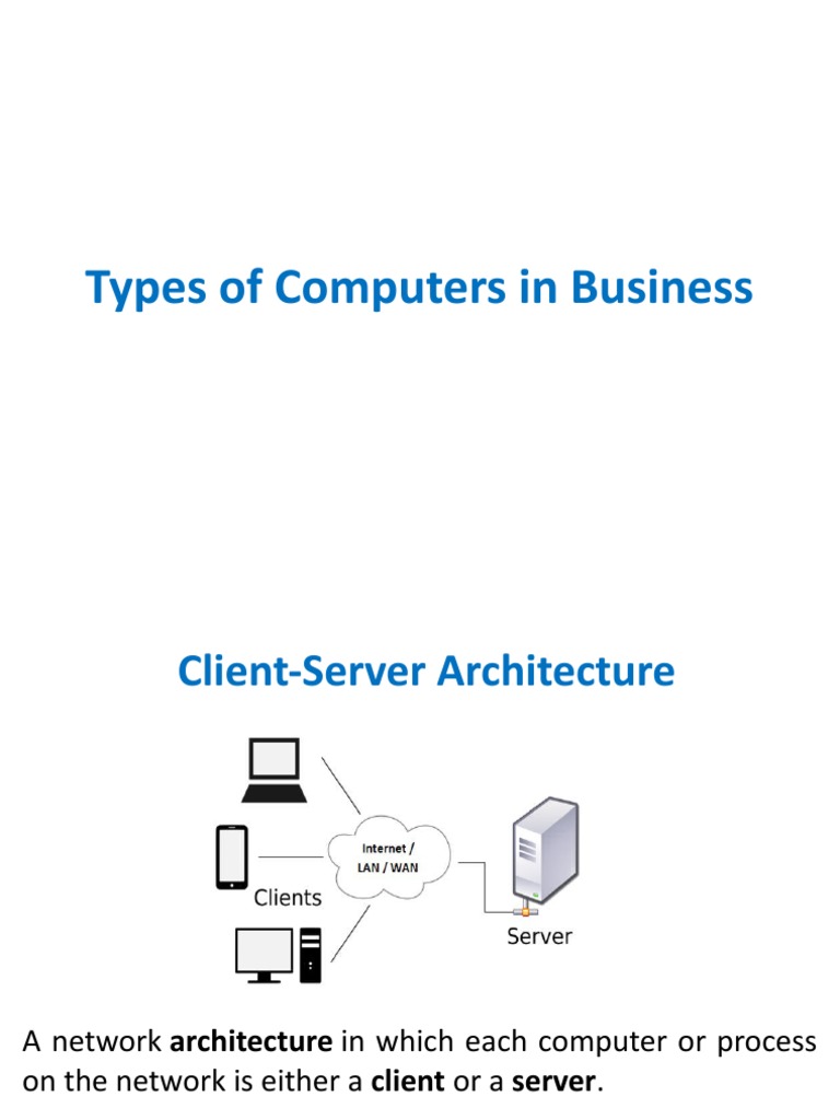Computer Types in Business Networks | PDF | Client–Server Model ...