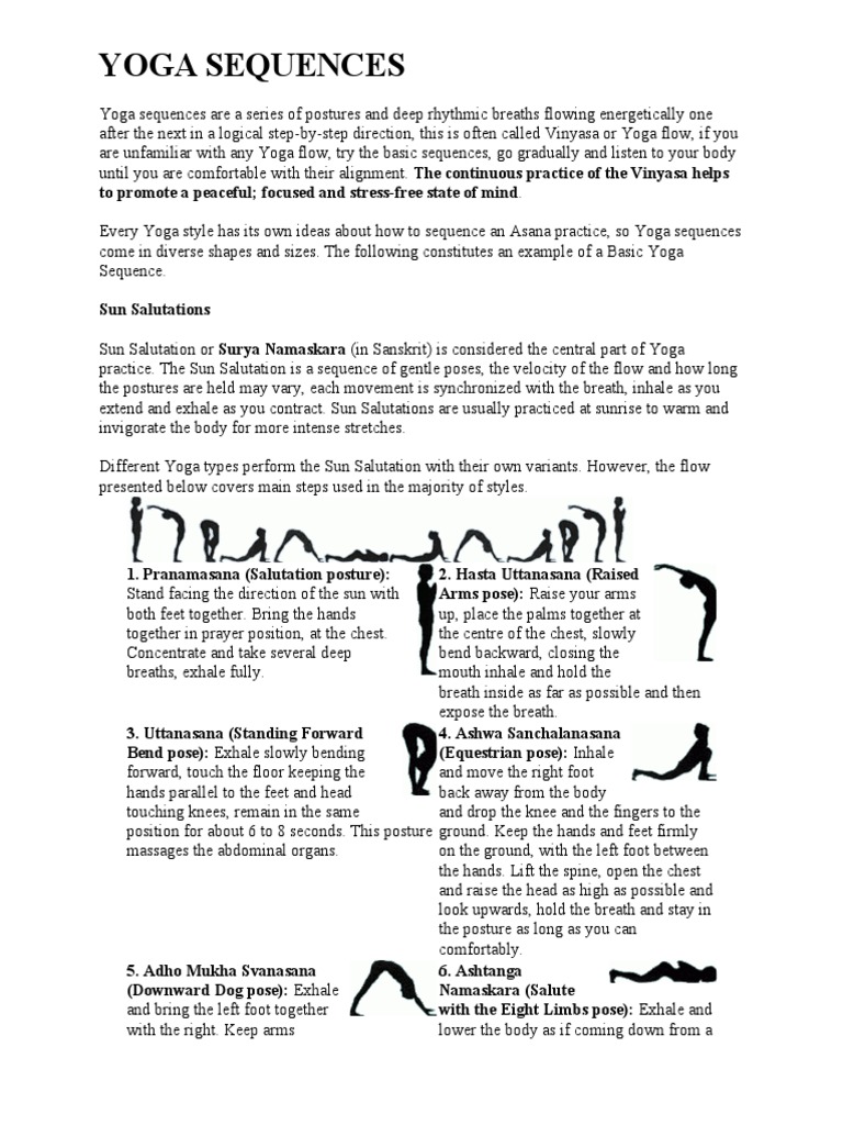 Yoga Sequences | PDF | Hatha Yoga | Recreation
