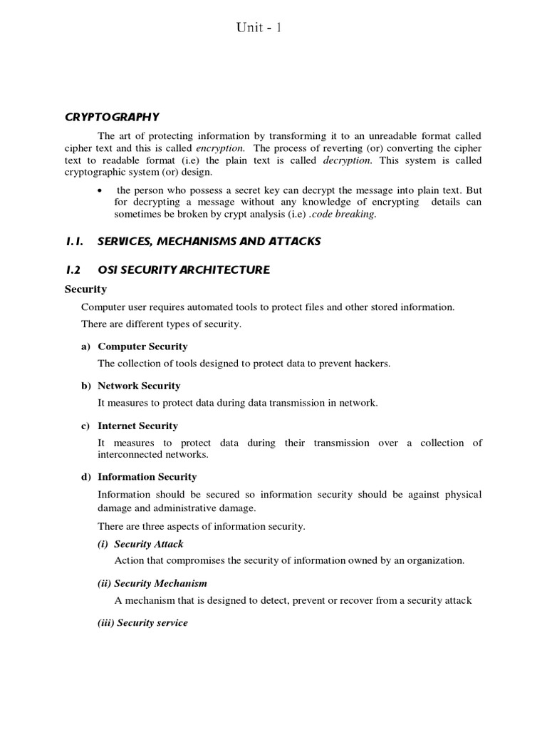 Notes Cryptography Pdf Cryptography Cryptanalysis