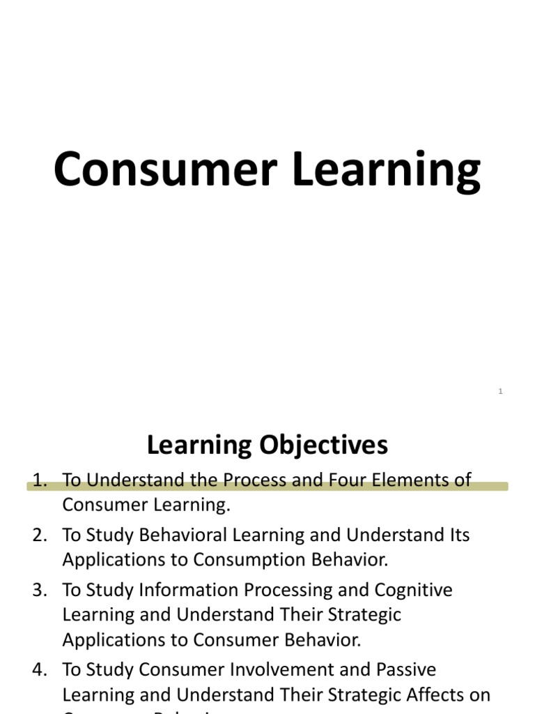 Consumer | PDF | Reinforcement | Classical Conditioning