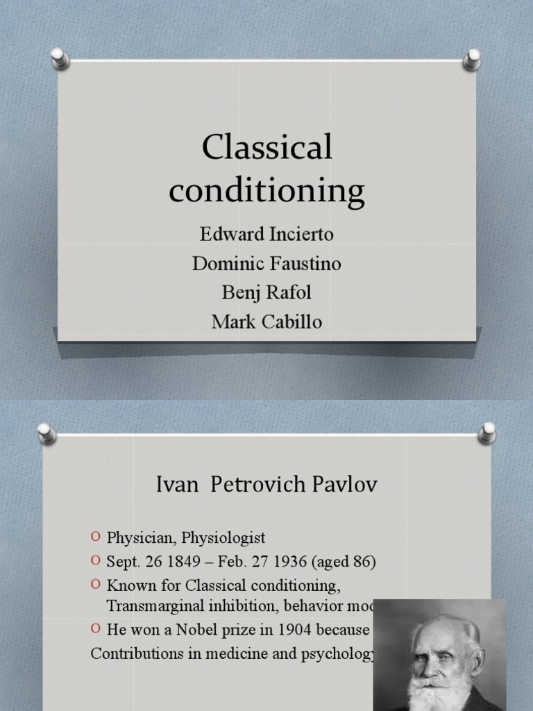 1 Classical Conditioning Report | PDF | Classical Conditioning | Memory