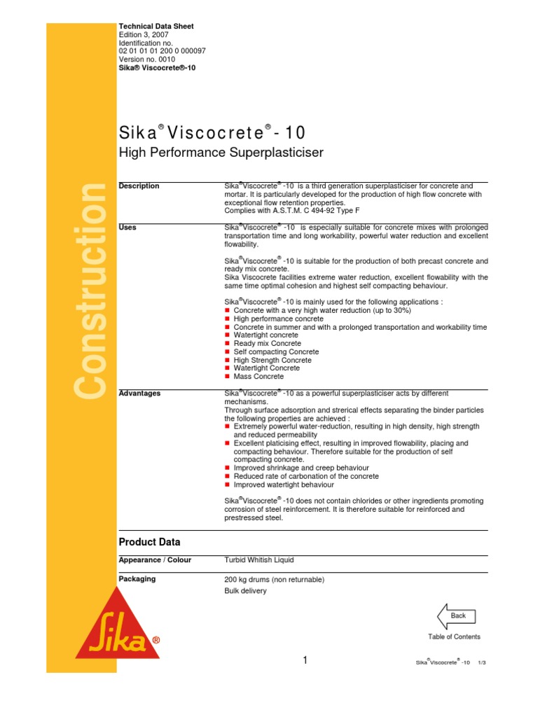 099 Viscocrete-10 | PDF | Concrete | Building Engineering