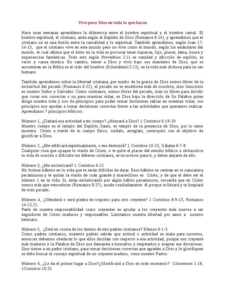 Haced Todo para El Señor | PDF | Pecado | Cristo (título)