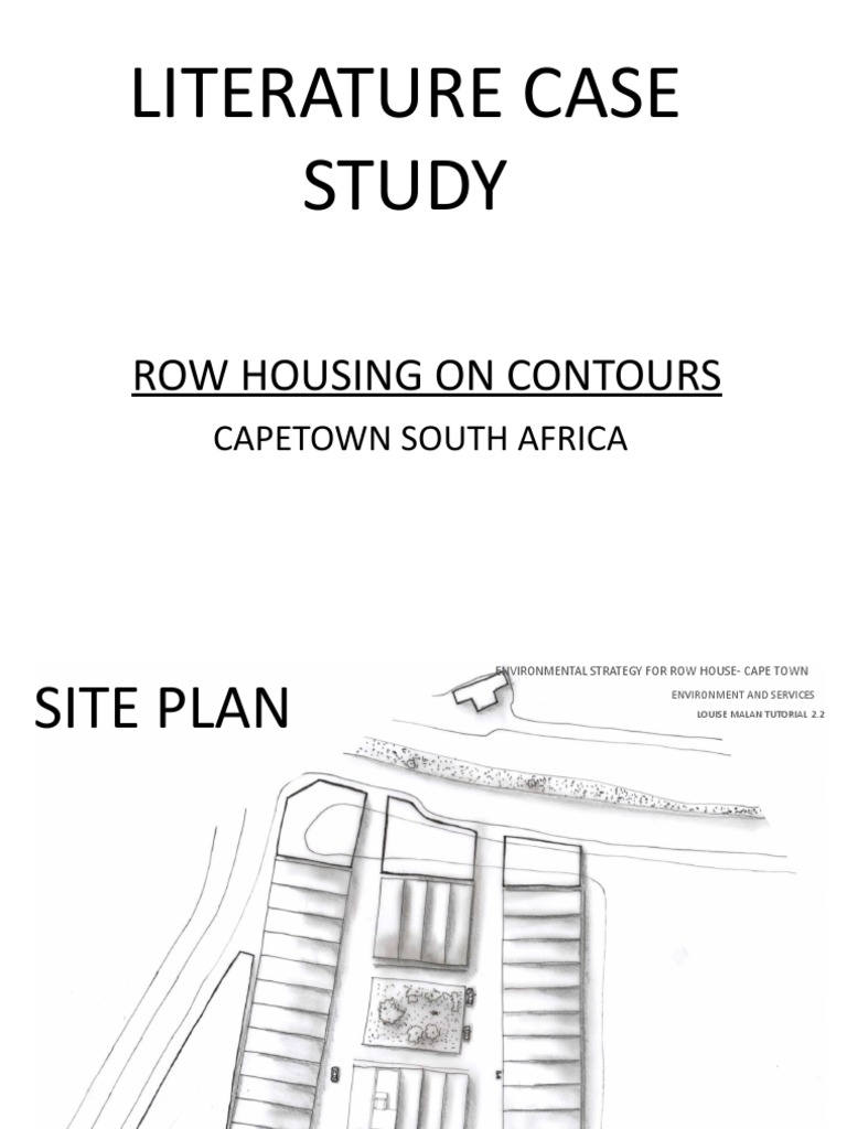 Literature Case Study: Row Housing On Contours | PDF | Building ...