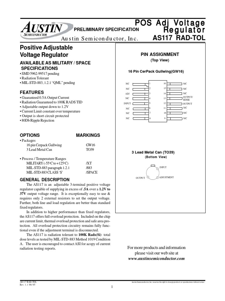 As117 Regulador | PDF | Power Supply | Quantity