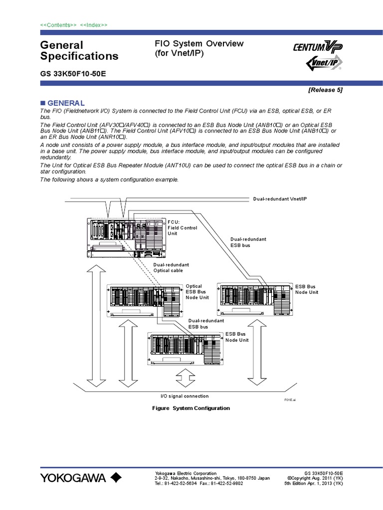 General Specifications: FIO System Overview (For Vnet/IP) | PDF ...