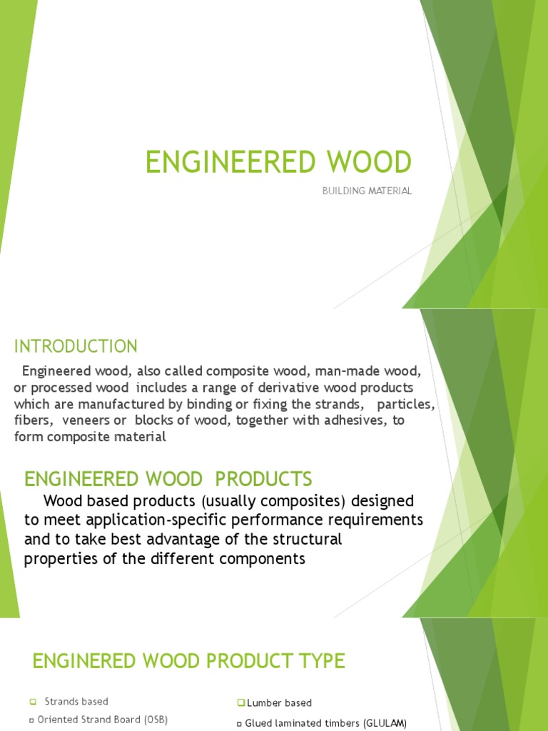 Engineered Wood PDF | PDF | Lumber | Wood