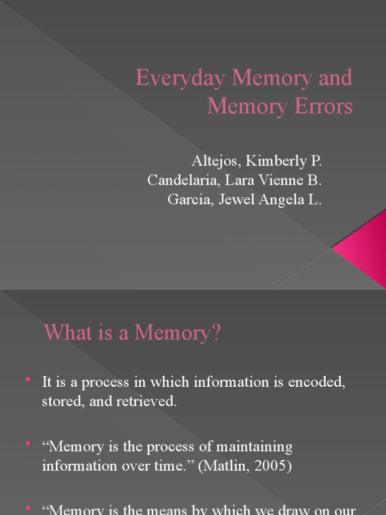 Understanding Everyday Memory | PDF | Memory | Perception