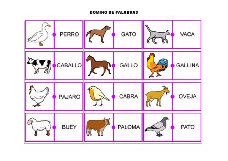 Domino de Animales | PDF