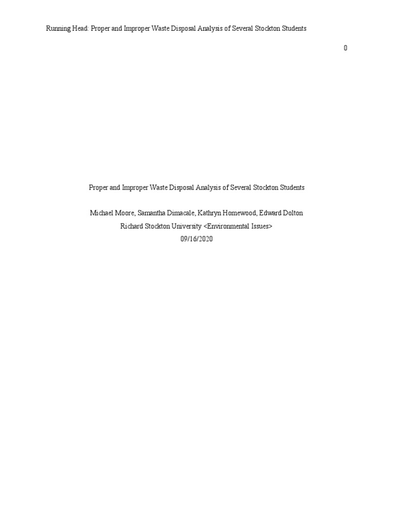 Waste Lab Report Sheet | PDF | Recycling | Waste