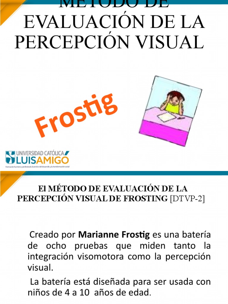 FROSTIG | PDF | Percepción | Neuropsicología