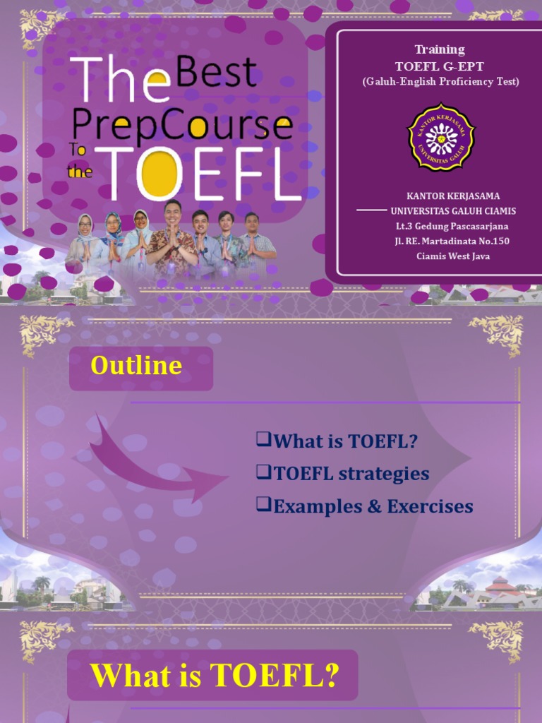 Training Toefl G-Ept: (Galuh-English Proficiency Test) | PDF | Test Of ...