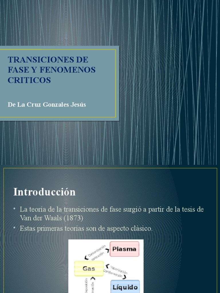 Transiciones de Fase y Fenómenos Criticos | PDF