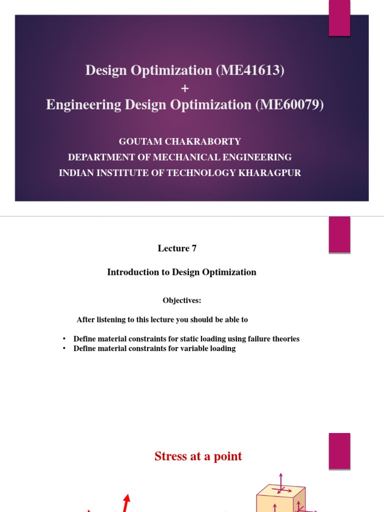 Design Optimization (ME41613) + Engineering Design Optimization ...