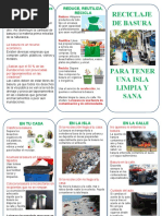 Triptico Basura | PDF | Vertedero | Residuos