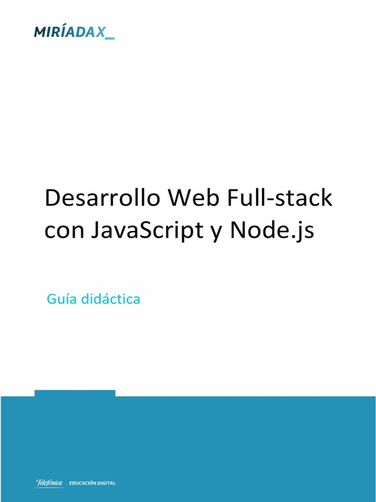 Guia Didactica Full Stack | PDF | Extremos delantero y trasero | Script ...