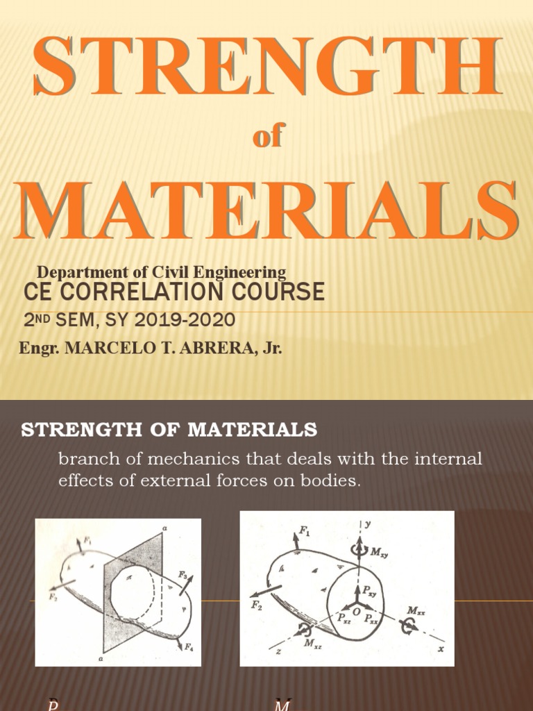 Strength of Materials 1 | PDF | Stress (Mechanics) | Strength Of Materials