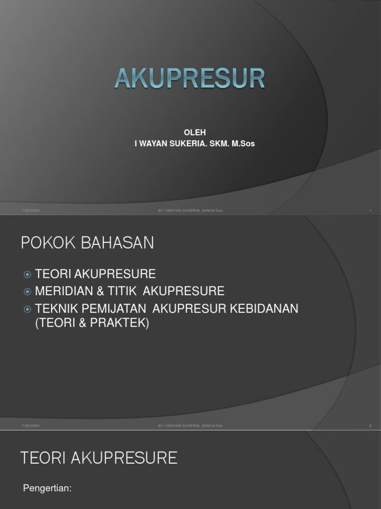 Panduan Akupresur untuk Kebidanan | PDF