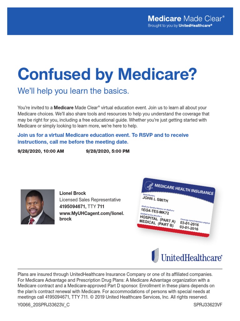 Medicare Made Clear Virtual Meeting Flyer PDF | PDF | Finance & Money ...