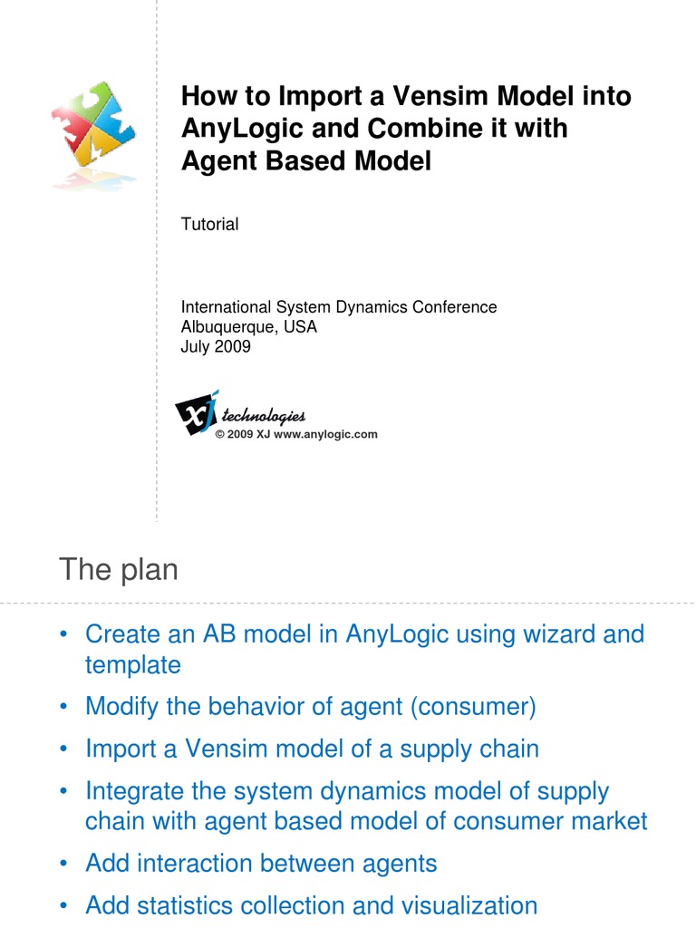 How To Import A Vensim Model Into AnyLogic and Combine It With Agent Based Model | PDF ...