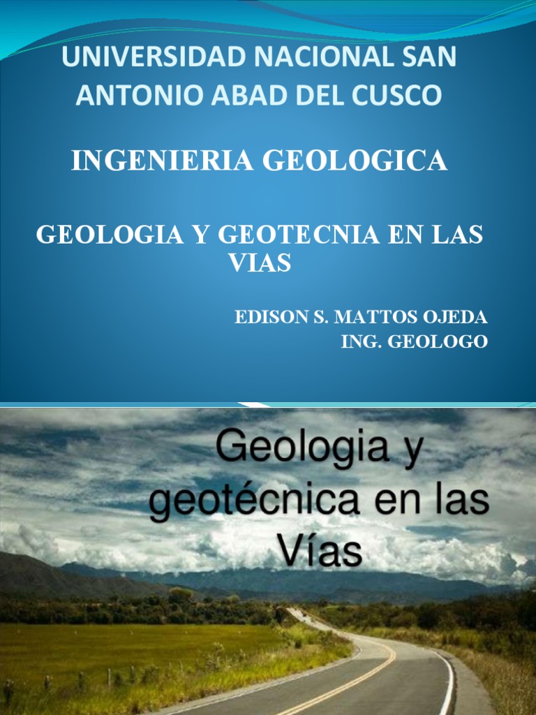 Geologia y Geotecnia en Las Vias | PDF | Ciencias sociales | Viajes y ...