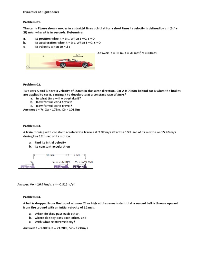 Dynamics of Rigid Bodies | PDF | Acceleration | Collision Dynamics of Rigid Bodies | PDF | Acceleration | Collision