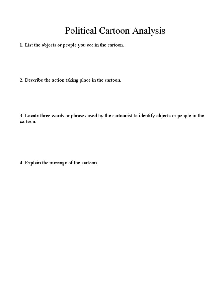 Political Cartoon Study Guide | PDF