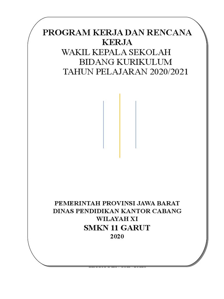 Program Kerja Wakasek Kurikulum | PDF