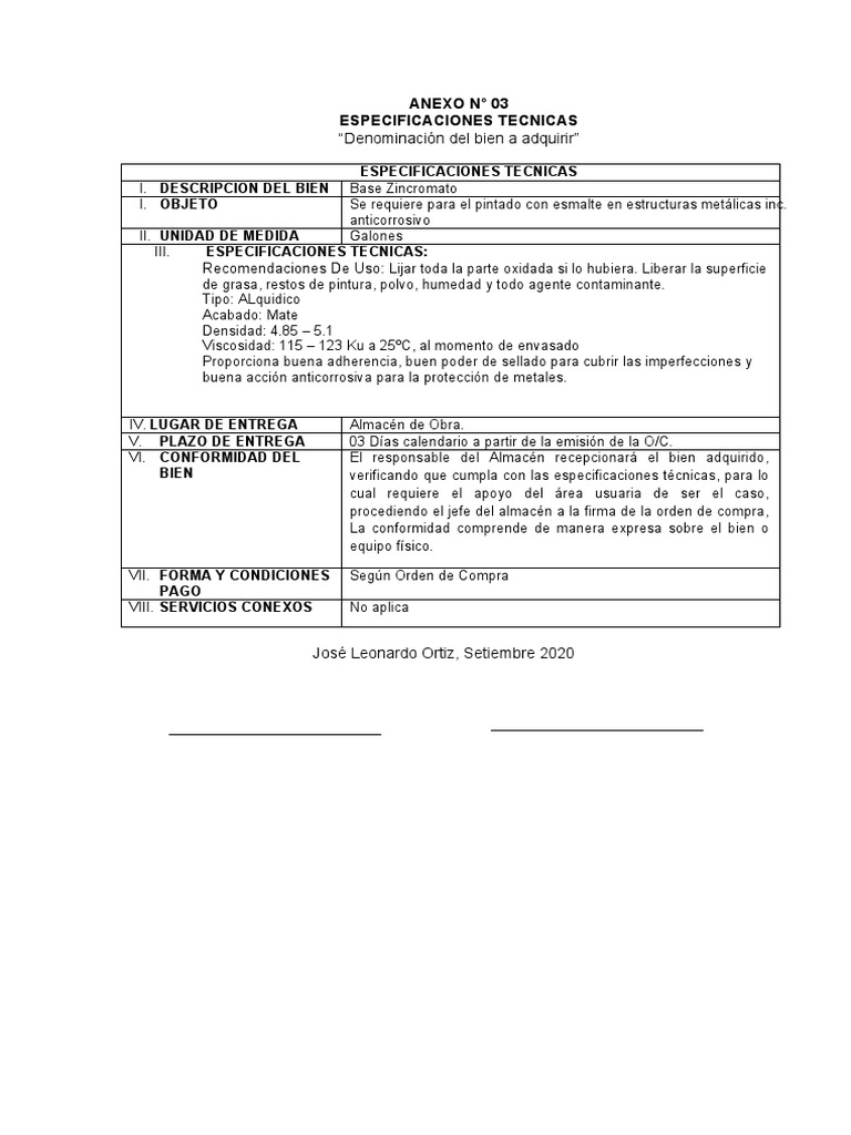 Base Zincromato | PDF | Tecnología