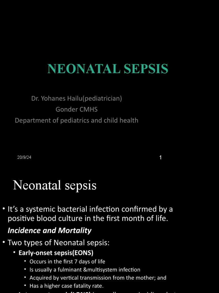 Neonatal Sepsis | PDF | Meningitis | Pneumonia