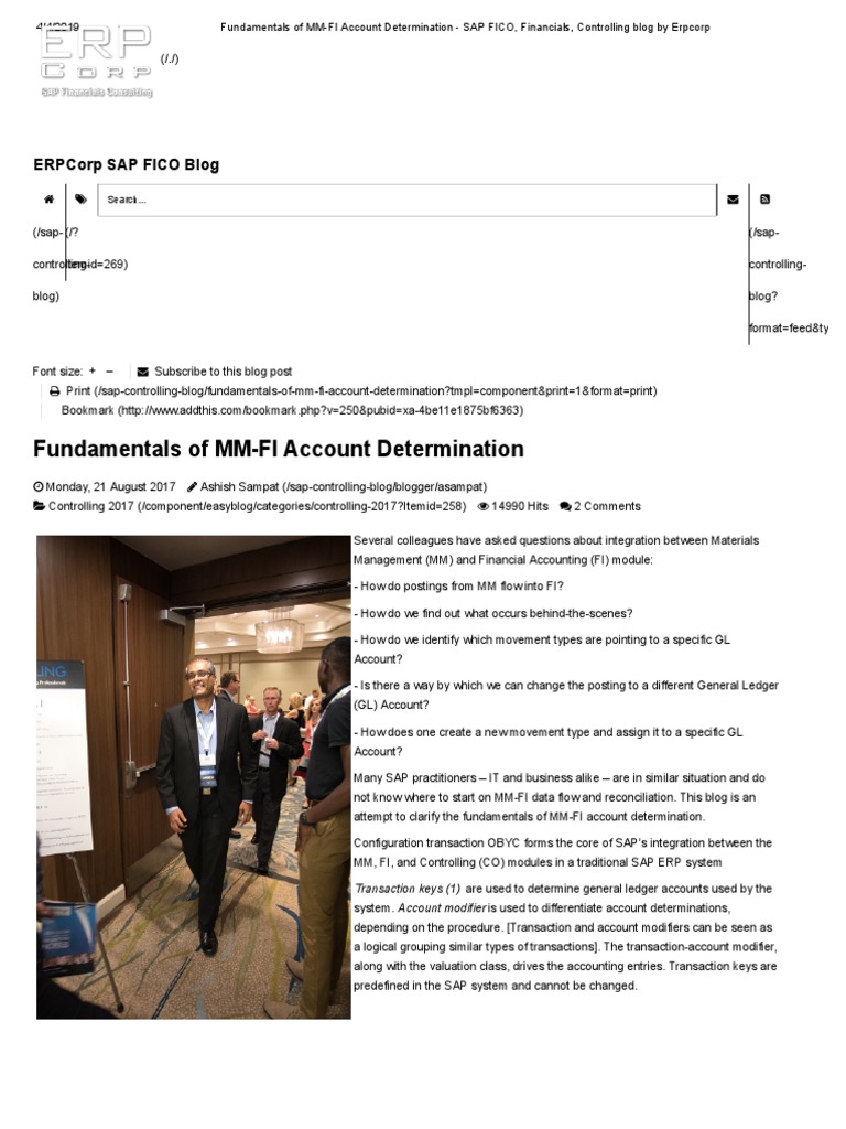 MM-FI Account Determination | PDF | Financial Transaction | Debits And ...