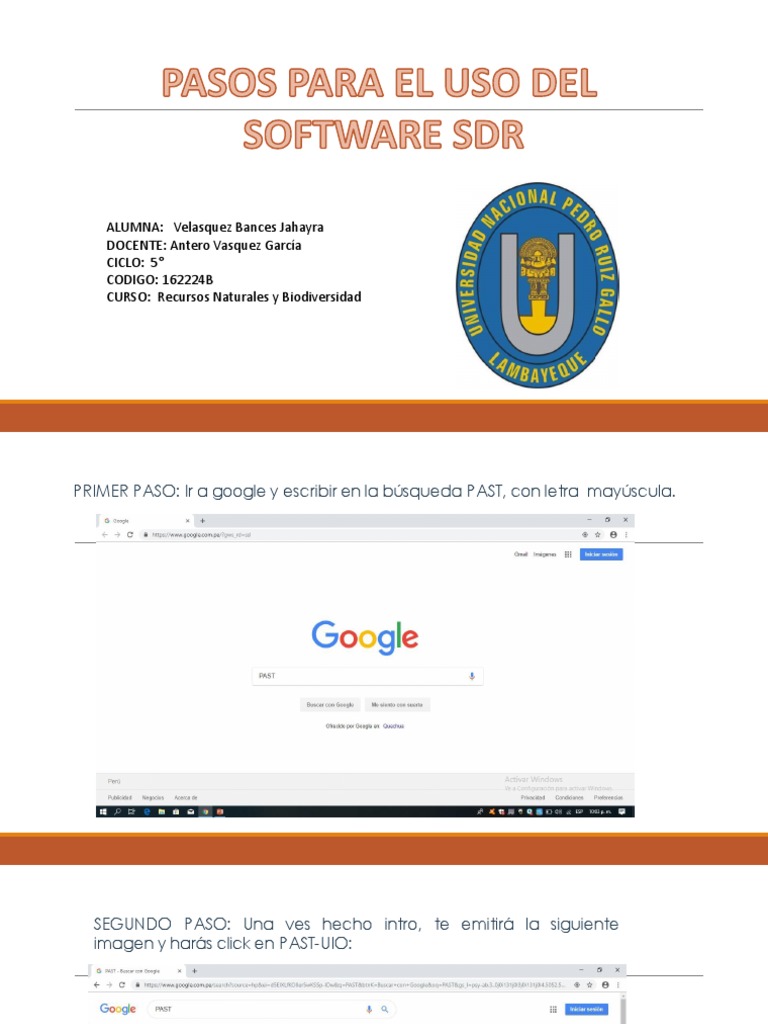 Uso Del Software Past | PDF