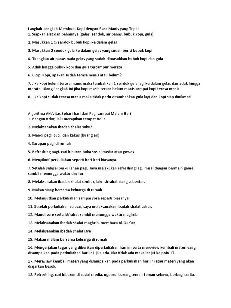Tugas 1 Algoritma | PDF