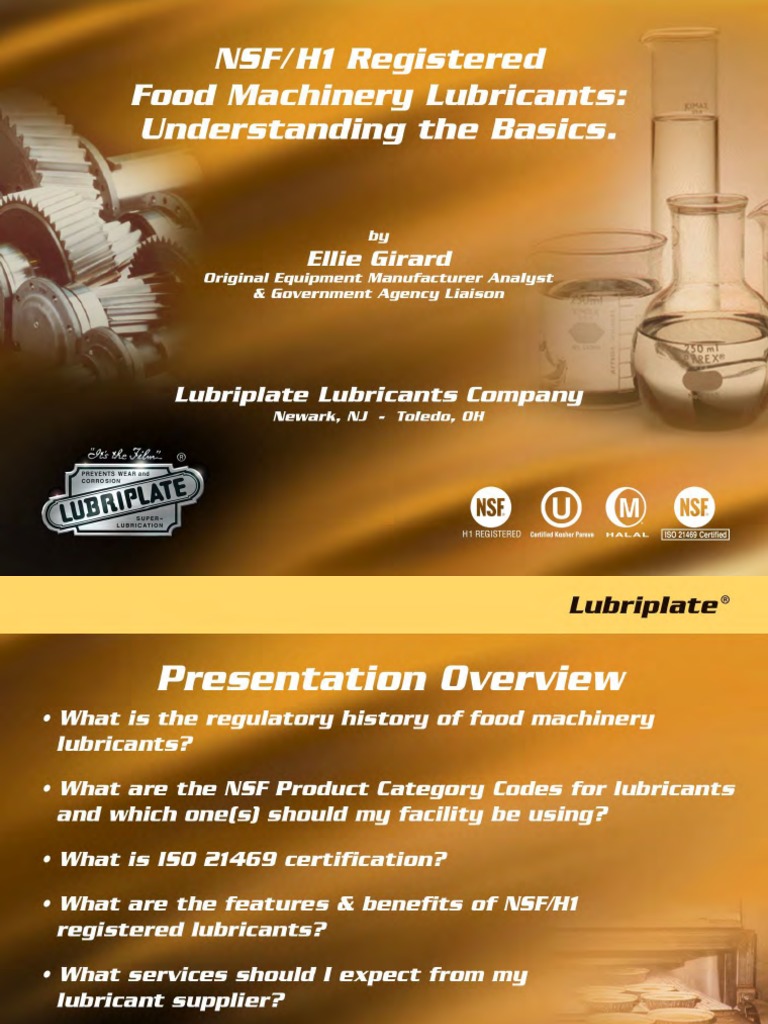 Lubriplate ISO 21469 PDF | PDF