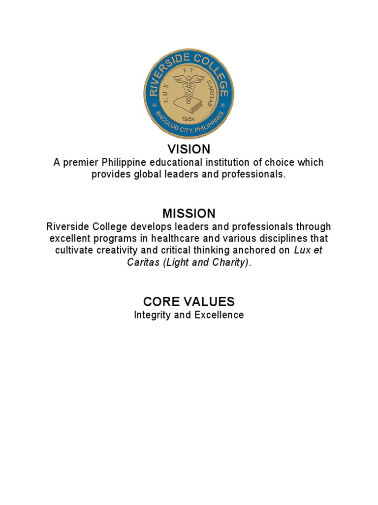 RCI-Mission, Vision | PDF