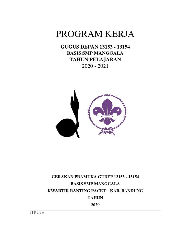 Program Kerja Gudep SMP PDF | PDF | Karier & Perkembangan | Bisnis